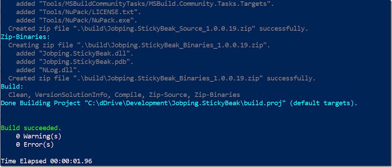Marks Mvc Blog Zipping Build Outputs Using A Build File Msbuld Series